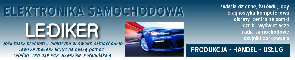 Elektronika Samochodowa, Oświetlenie, Ledy, Serwis