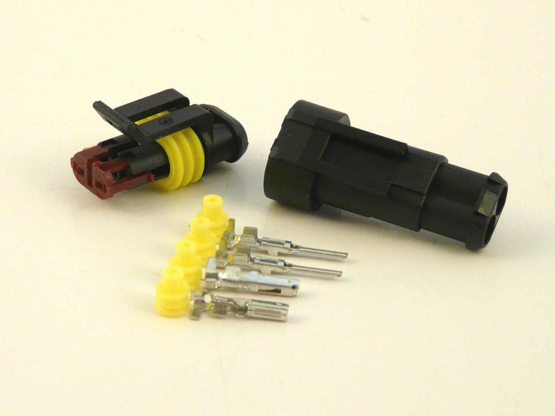 KOSTKA ZLACZE HERMETYCZNA WTYK-2 GNIAZDO-2 F-VAT